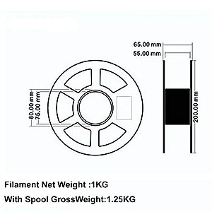 Superfila PLA 3D Printer Filament for Ender 3 V2/Ender 3 Pro/Ender 3 Max/CR-10 V3/Ender 5 Pro, Dimensional Accuracy +/- 0.03 mm, 1 kg Spool, 1.75 mm, Grey