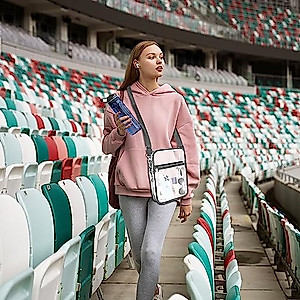 GXXYLGS Clear Purses for Women Stadium Clear Bag Clear Bag Stadium Approved Clear Purse Clear Stadium Bag Clear Crossbody Bag Stadium Bag Concert Bag Clear Crossbody Bag Stadium Approved (grey)