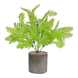 Artificial Shrubs, Plastic Asparagus Fern Leaves Grass Simulation Fake Bushes Outdoor Indoor Home Garden Verandah Kitchen Parterre Table Centerpieces Arrangements Decoration Green(Light Green)