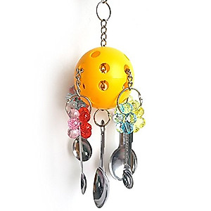 Hypeety Bird Chew Toy for Parrot Macaw African Greys Eclectus Cockatoo Budgies Parakeet Cockatiel Conure Lovebirds Cage (B)