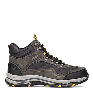 Skechers Men's Waterproof Boot Hiking, Grey, 9.5