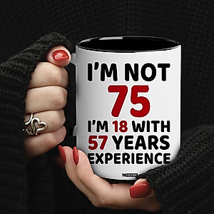 WHIDOBE 75th Birthday Gifts for Women, Men, Dad, Mom - 1949 Birthday Gifts for Women, 75 Years Old Birthday Gifts Coffee Mug for Wife, Friend, Sister, Her, Him, Brother, Colleague, Coworker, Christmas