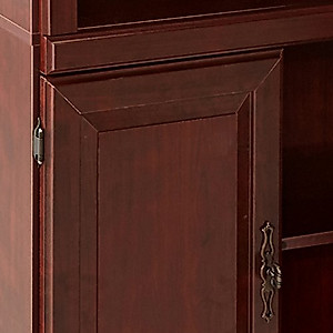 Sauder Heritage Hill 4 tier Library With Doors - Classic Cherry finish