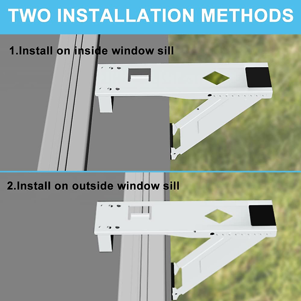 Air Conditioner Support Bracket, Premium AC Window Bracket, Up to 85 lbs. (White)