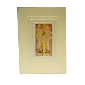 Biellafiore Handmade Pressed Flower Thank You Card