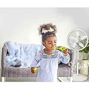 Lasko Oscillating Pedestal Fan, Adjustable Height, 3 Speeds, for Bedroom, Living Room, Home Office and College Dorm Room, 18", White, 1820