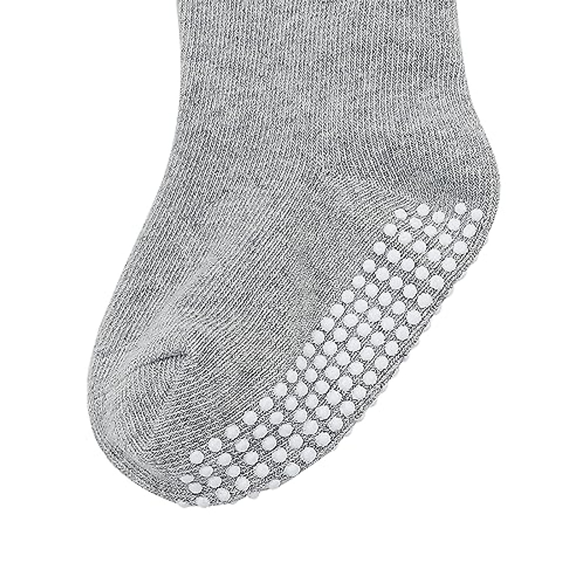 Toddler Tights with Grippers Baby Socks Leggings for Baby Girls Non Slip 2 t Tights Leg Warmers for Baby Stockings White with Grippers 12-18 Months