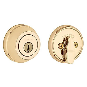 Kwikset 780 Single Cylinder Deadbolt in Polished Brass