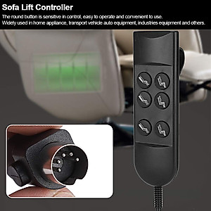 NDNCZDHC Remote Hand Control with 6 Button 5 Pin, Lift Chairs Remote Replacement Handset Controller Hand Control for Power Recliners