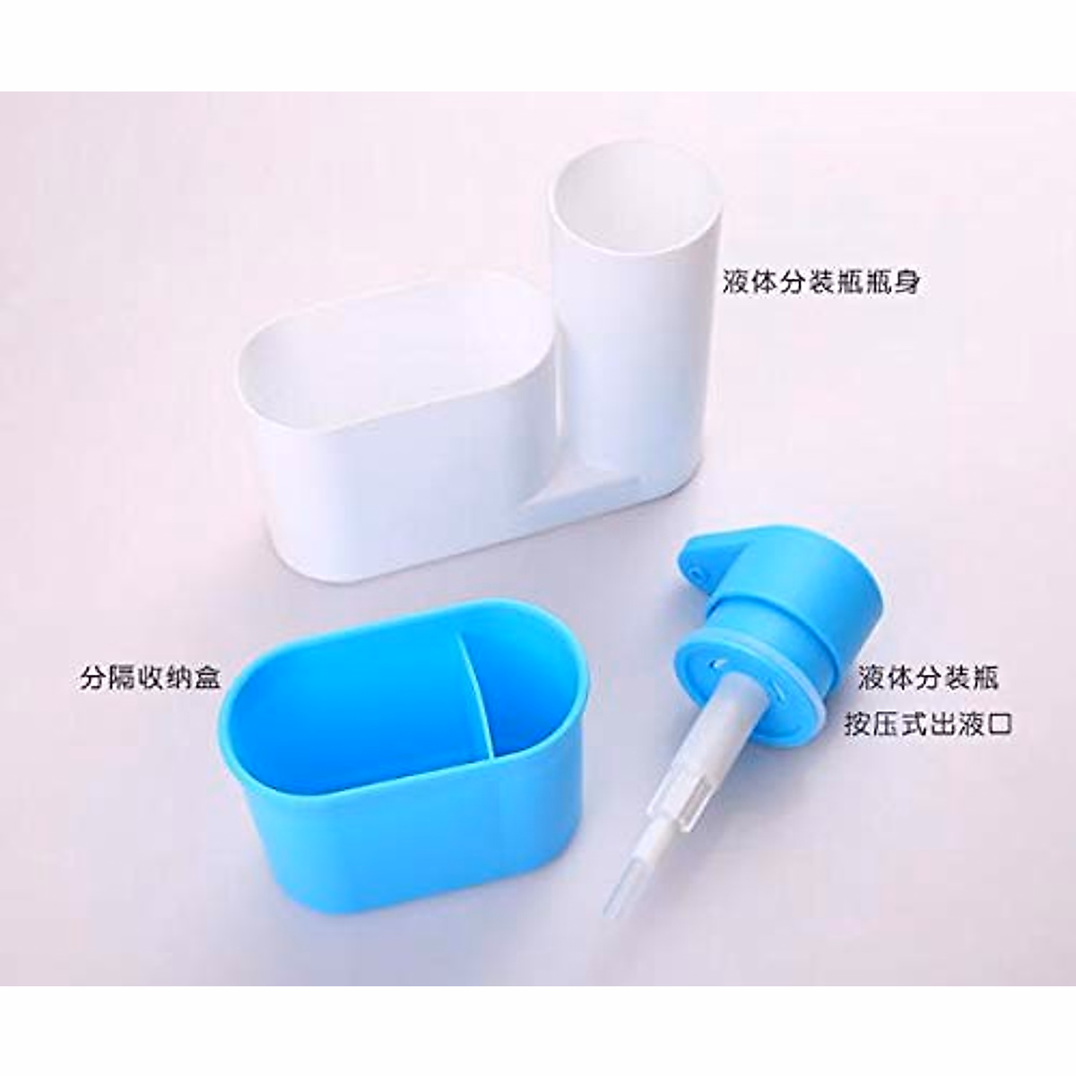 LUDSUY 1Pc Kitchen Bathroom Shelf Sink Dishwashing Spongeware Storage Shelves Desktop Dishwashing Sponge Bars Droop Storage Shelf,A