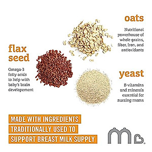 Munchkin Milkmakers Lactation Cookie Bites, Oatmeal Chocolate Chip, 10 Ct