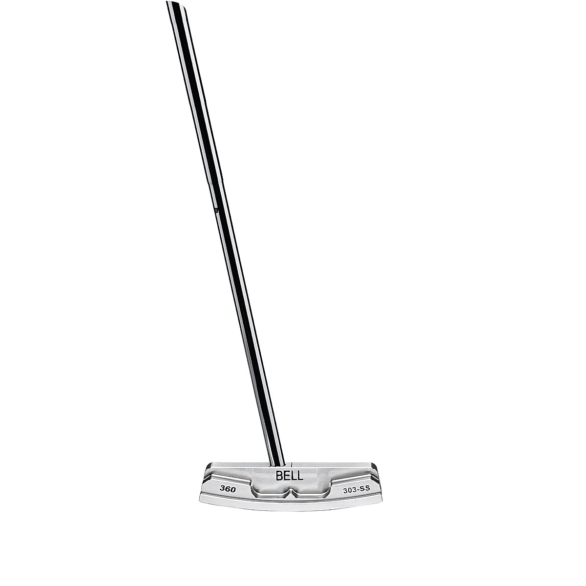 Bell N-360 No-Offset CNC Milled Upright Lie Toe Balance Golf Putter (79 Degree Lie) + Winn 15" Counter Balance Grip | Made in USA (Right, 36)