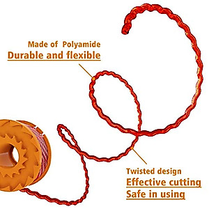 X Home WA0010 Weed Eater String Compatible with Worx Select Electric String Trimmers, 10 Spools & 2 Caps