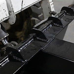 Titan Attachments Adjustable Skid Steer Industrial Crane Jib Attachment with 3 Ton Hook, Manual Telescopes 72" - 120", 5000 LB Lift Capacity at 6 FT, Single 3 Ton Swivel Eye Hook