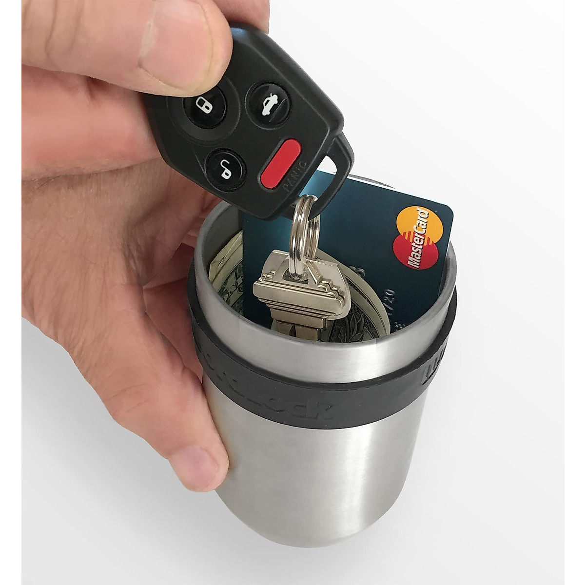 WordLock Key lock box – large capacity Secure Realtor Storage Lockbox with 4 Letter Word combination - Indoor / Outdoor Use for surfers, beach and sports