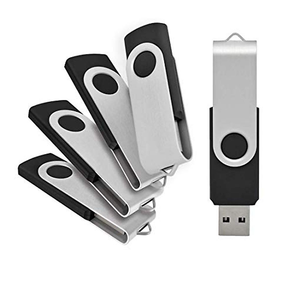Wholesale,Lot,Bulk - 10/50/100 Pack Real Capacity Black USB Flash Drive Memory Stick Thumb Storage Pen Fold U Disk (32GB, 100X)