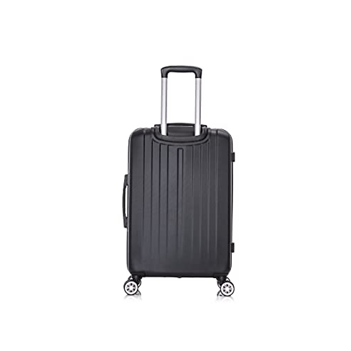 Rockland Malibu Hardside Spinner Wheel Luggage, Black, 19", 24", 28"