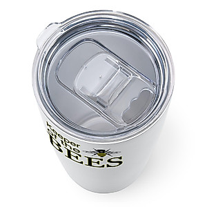CafePress Keeping Bees Stainless Steel Travel Mug Stainless Steel Travel Mug, Insulated 20 oz. Coffee Tumbler