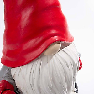 YUYVIO Welcome Home Gnome Sculpture with Solar Powered Lantern Christmas Ornaments Ornament, Garden Outdoor (W) YUYVIO-home-6-Z