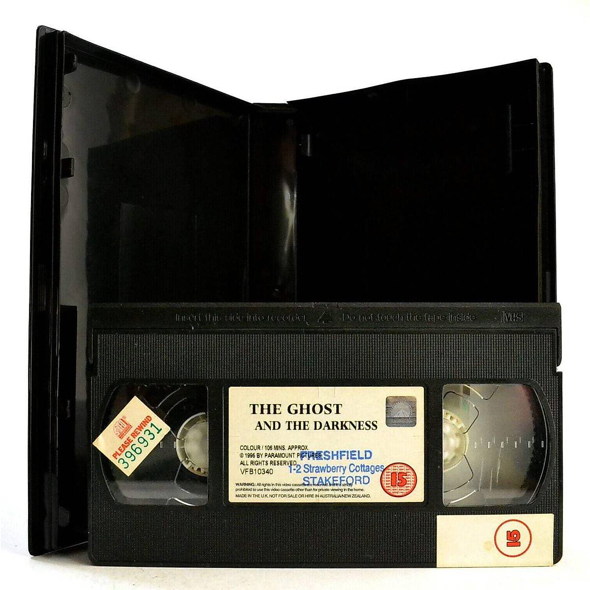 The Ghost And The Darkness: Historical Adventure - Large Box - Ex-Rental - VHS