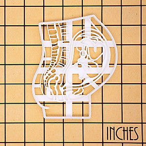 Pregnant Womb with Foetus cookie cutter, 1 piece - Bakerlogy