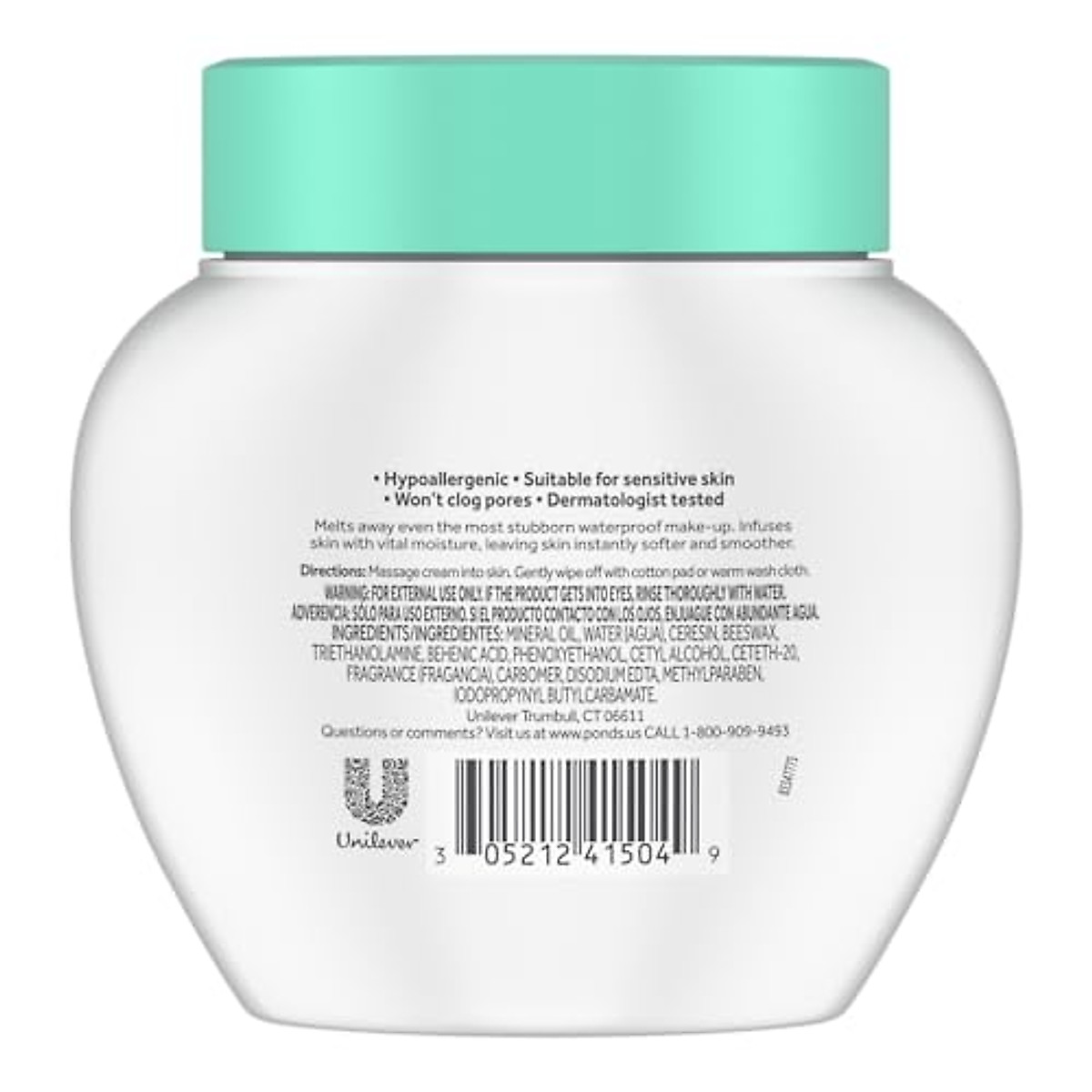 Pond's Unisex Cold Cream Cleanser, 6.1 Oz