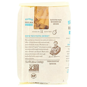 RUMMO SPA Rigatoni N degree 50 | Italian Gluten Free Pasta | 12 Ounce (Pack of 4)
