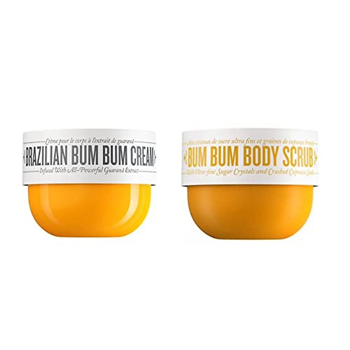 SOL DE JANEIRO Brazilian Bum Bum Cream with Bum Bum Body Scrub Full Size Smoothing and Tightening Bundle