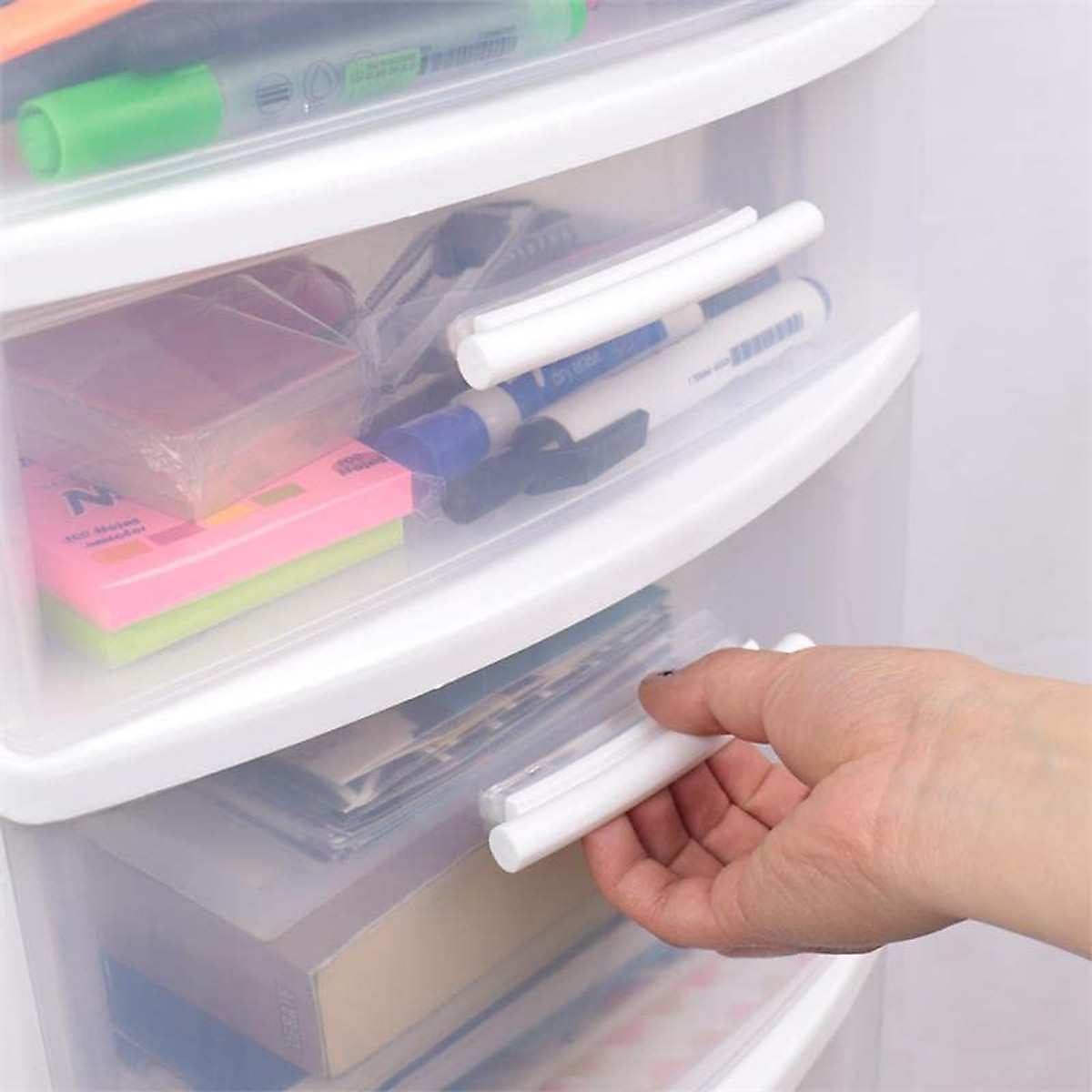 MQ Eclypse 7-Drawer Plastic Storage Unit in White