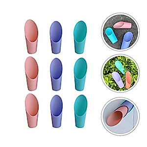 Miniature Soil Scoop Mini Plants Tools Japanese Tools Tool Gadget 9 PCS Bonsai Soil Scoops, s, Colorful Small Soil Scoops Random Colors Tools Transplanting Soil Spoon Tools