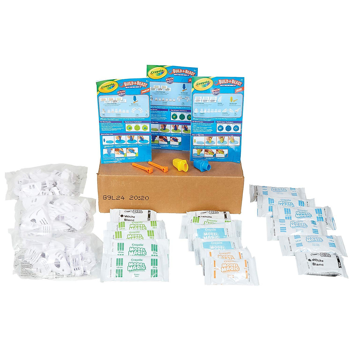 Crayola Build A Beast Bundle, Model Magic Craft Kit, Gift for Kids, 5, 6, 7, 8 [Amazon Exclusive]