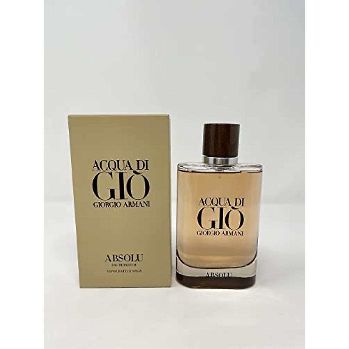 GIORGIO ARMANI Acqua Di Gio Absolu for Men Eau De Parfum Spray, Woody Aromatic, 4.2 Oz