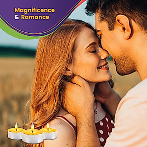 Patchouli Scented Tea Lights Candles - Patchouli Candle - 30 Pack - Colored Tea Lights Candles Scented - TeaLight Candles for Holiday, Wedding and Home - Green Tea Candle - Scented Tealight Candles