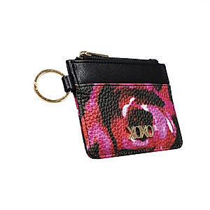 XOXO Women’s Wallet Small Floral Print Saffiano Leather Key Card Id Coin Case Purse XW321491G-42-A56 0