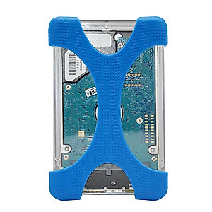 T-SIDAKE 4 Pieces of 2.5 Inch Silicone Hard Drive Protective Case, Shock Proof and Drop Proof Elasticity to Protect Your Device Safety, Suitable for 2.5 Inch Mobile Hard Drives