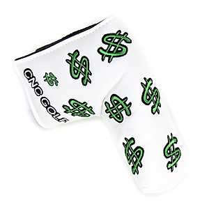 CNC GOLF MONEY MAKER White Putter Cover Magnetic Headcover for Scotty Cameron Taylormade Odyssey Blade