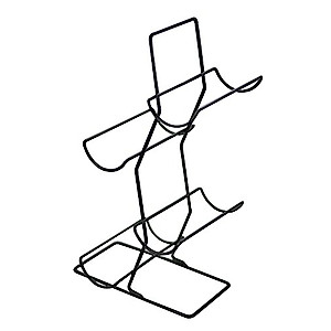 Southern Homewares 4 Bottle Wine Rack Tree Freestanding Counter Top Bottle Organizer - Great for Wine or Spirits, SH-10024 Black Iron