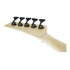 Jackson JS Series 5-String Concert Bass JS3VQ, Transparent Red Burst, Amaranth Fingerboard