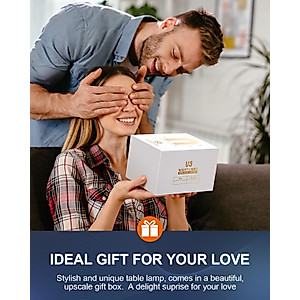 UMUTOO 3 in 1 Charger Station with Wireless Phone Charger, LED Night Light, Bluetooth Speaker,Portable Dimmable Music Speaker Charger Touch Lamp. Birthday Present for Women,Men, Mom, Dad. (White)