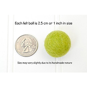 Valentine's Day Felt Ball Garland - Hot Pink, Bubblegum, Light Pink, White - 1" (2.5 cm) felt balls