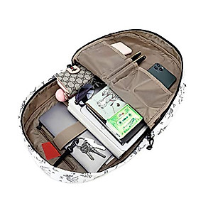 Acmebon Cool Fluorescent School Backpack for Girl and Boy Roomy Reflective Daypack White