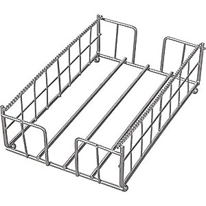 Silver Guest Towel Napkin Holder Caddy and Premium Quality Everyday Bathroom Guest Towels Bundle (Silver Border)