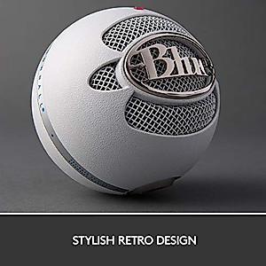 Logitech for Creators Blue Snowball iCE USB Microphone for Gaming, Streaming, Podcasting, Twitch, YouTube, Discord, Recording for PC and Mac, Plug & Play-Black