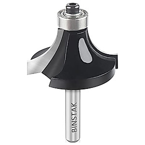 1/2" Radius Roundover Router Bit 1/4" Shank, Edge Forming Roundover Bit Bead Rounding Over Edging Bit by BINSTAK