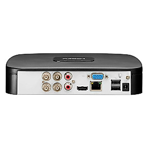 Lorex 8-Channel 4K Ultra HD Active Deterrence Security System with 6 Indoor/Outdoor Cameras, White (4 Cam 4 Channel)