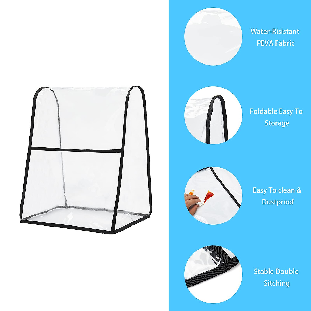 Kitchen Aid Mixer Cover,Kitchen Mixer Cover Compatible with 6-8 Quarts Kitchen Aid Hamilton Stand Mixer,Cover For Kitchen Aid Mixer,Kitchen Mixer Covers.Kitchen Aid Mixer Assecories