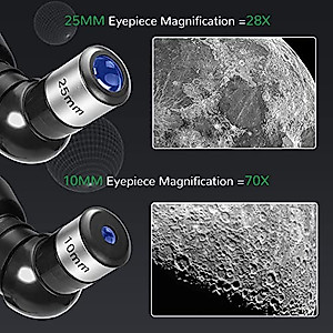 Telescope,Telescopes for Adults Astronomy,70mm Aperture 700mm Focal Length Professional Refractor Telescope for Kids and Beginners with Phone Adapter, AZ Mount and Tripod to Viewing Planets and Moon