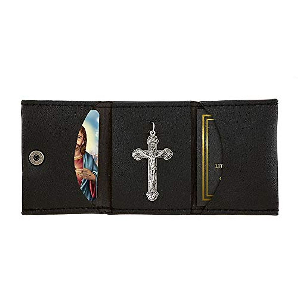 Daily Devotional Wallet, Mini Book of Favorite Catholic Novenas, Holy Card and Sacred Medal, 2 X 3 Inches