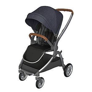 Capucci Velos Stroller - Premium Modular & Comfort, Self Standing with One Hand Auto Fold, Versatile Seat Options Baby Stroller with Car Seat Adapter and Ample Storage, Classic Gray