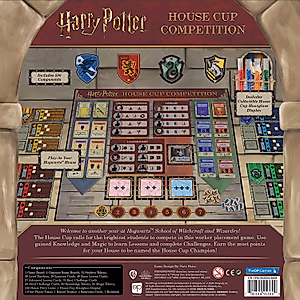USAOPOLY Harry Potter House Cup Competition | Worker Placement Board Game | Play as Your Favorite Hogwarts House | Officially Licensed Harry Potter Game